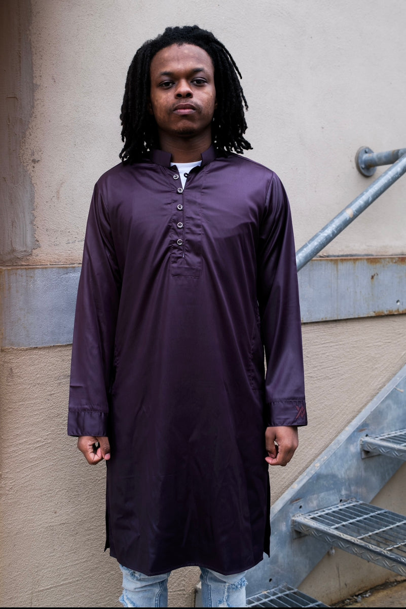 Talha Men's Khamis - Violet – Medinah Menswear